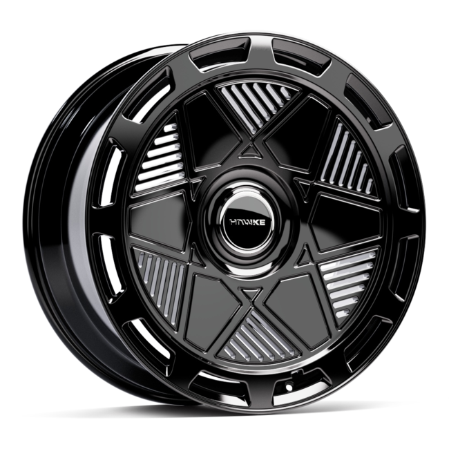24 inch Hawke Quartz Forged Alloy Wheel | Black | 5x112 Bolt pattern ...