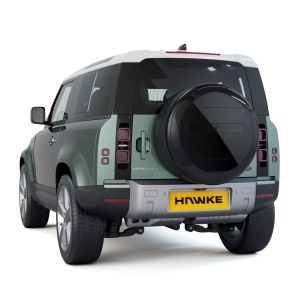 Hawke Elite Rear Wheel Cover Gloss Black Fits Defender 90 & 110 L663 ...
