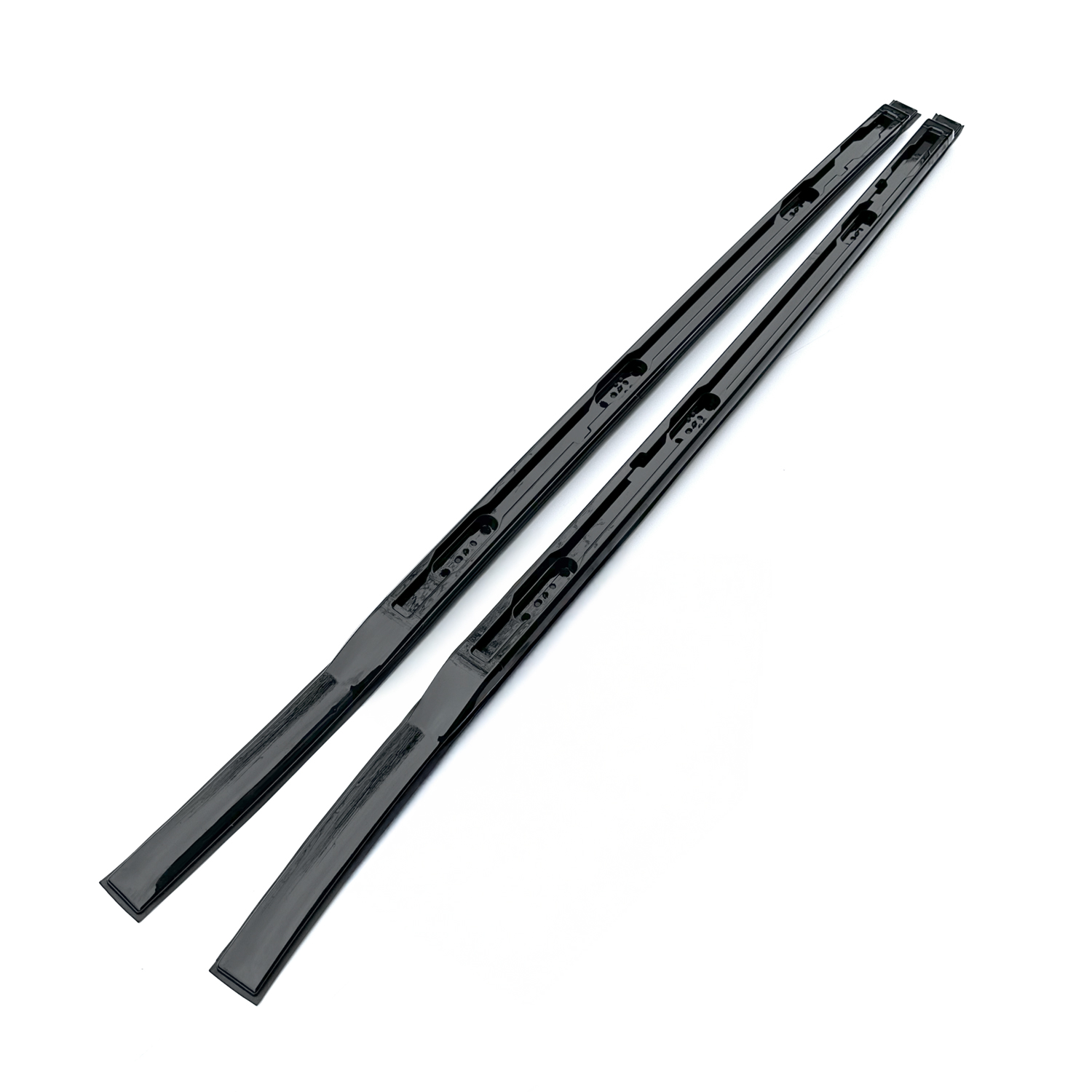 L663 Defender 90 Roof Rails in Gloss Black - shop.sixonetwo.co.uk