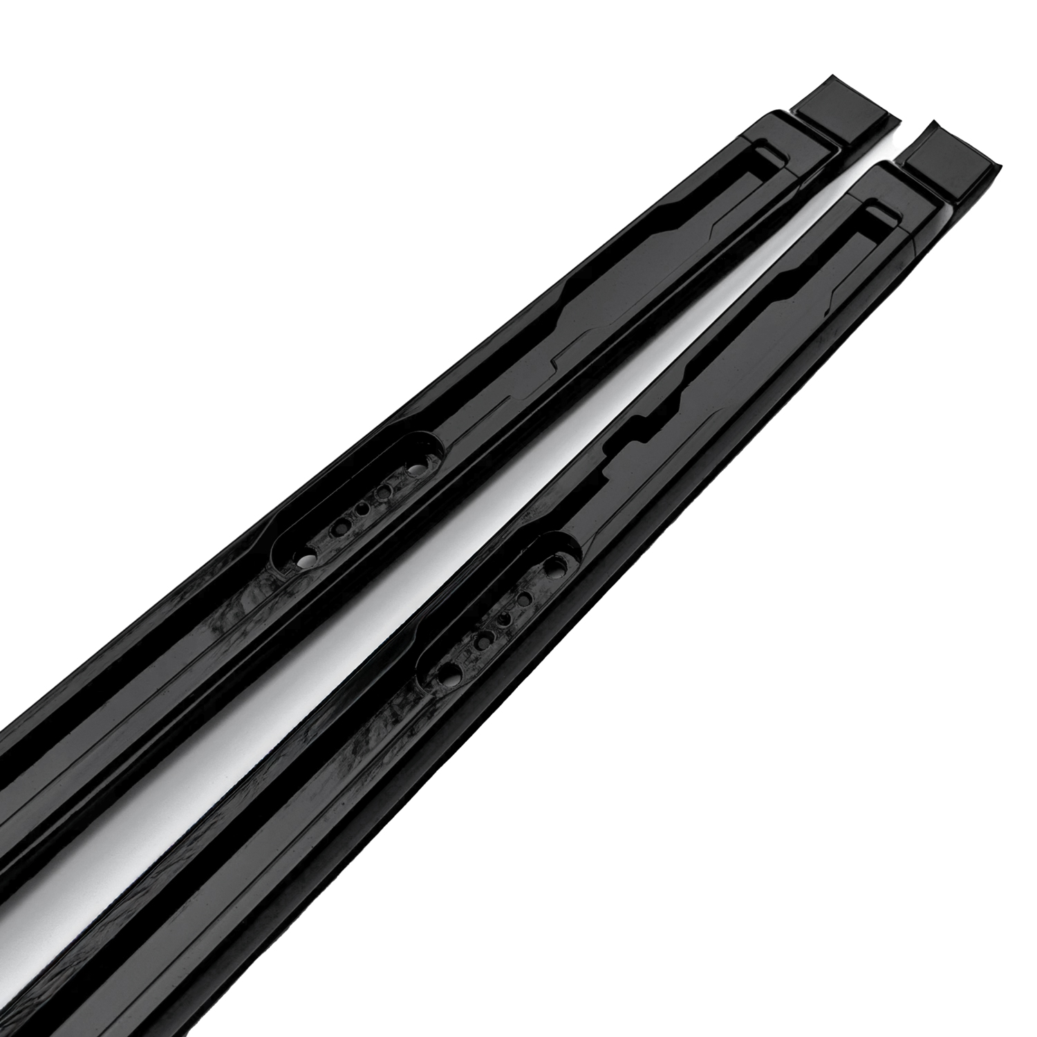 L663 Defender 90 Roof Rails in Gloss Black - shop.sixonetwo.co.uk