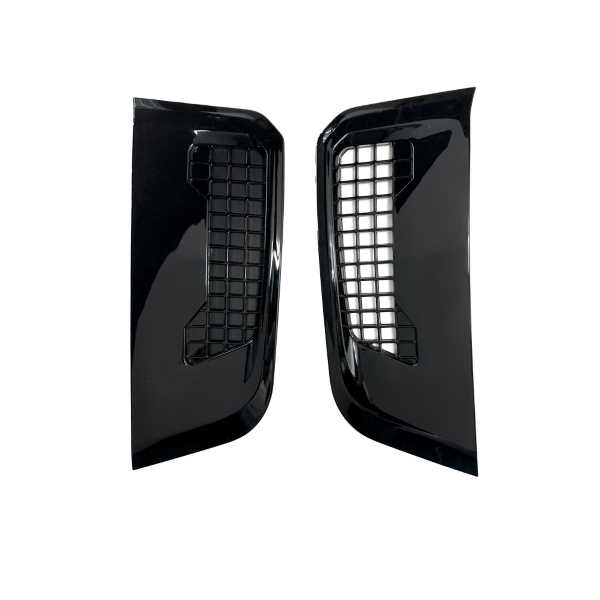 Hawke Gloss Black Side Vents Fits Land Rover Defender 90, 110 & 130 ...