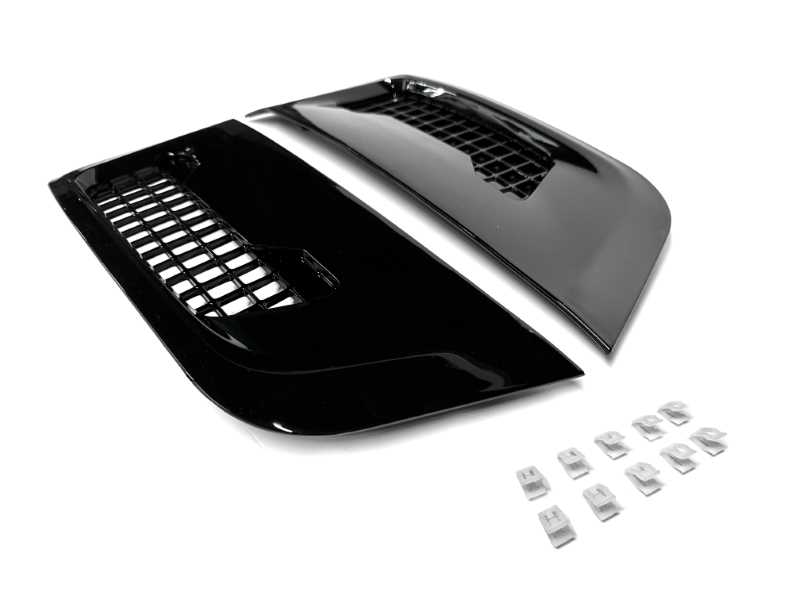 Hawke Gloss Black Side Vents Fits Land Rover Defender 90, 110 & 130 ...