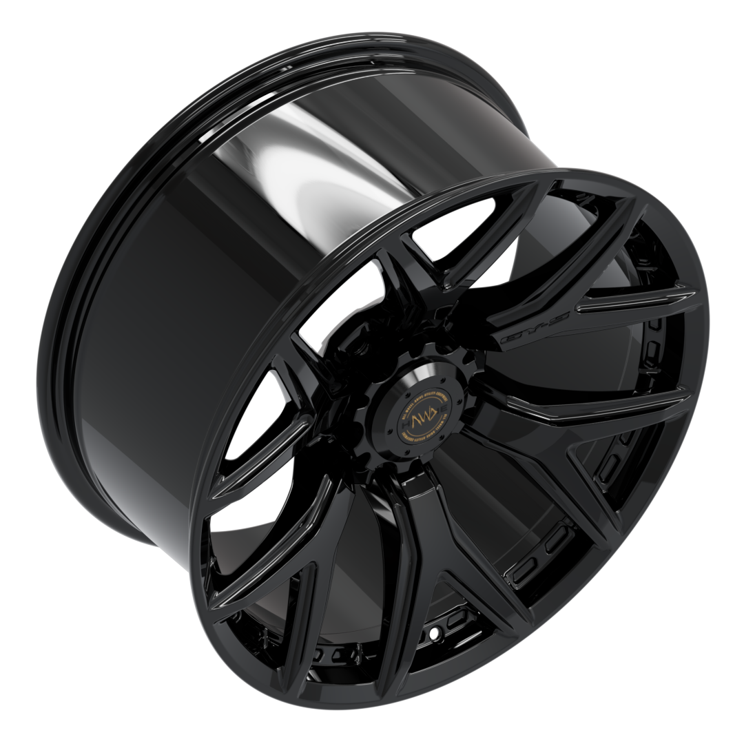 20 inch Hawke 6YS Alloy Wheel | Gloss Black | 6x139 (PCD) | ET00 | Set ...