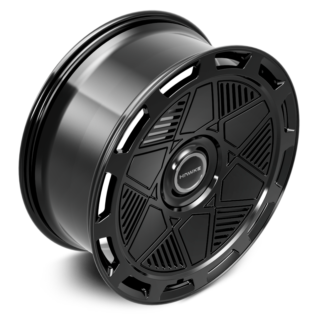 24 inch Hawke Quartz Forged Alloy Wheel | Black | 5x112 Bolt pattern ...