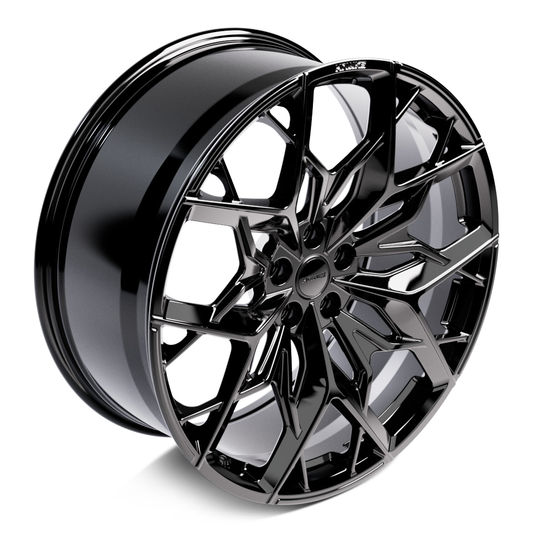 23 inch Hawke Vortex Alloy Wheel | Black | 5x120 Bolt pattern (PCD ...