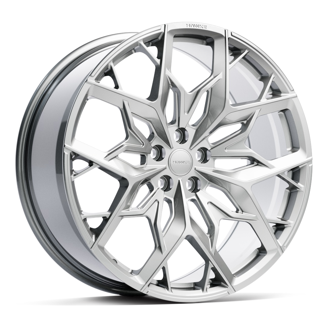 23 inch Hawke Vortex Alloy Wheel | Silver | 5x120 Bolt pattern (PCD ...