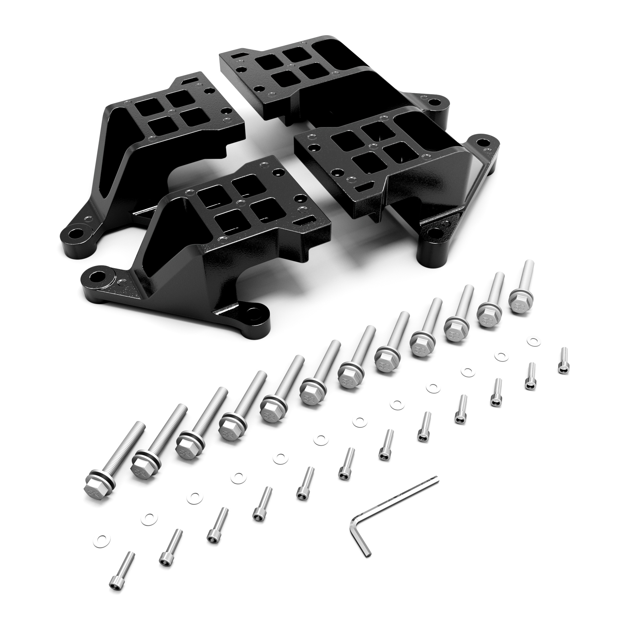 HAWKE Pattern Side Steps - Gloss Black Range Rover & Sport L460/L461 ...