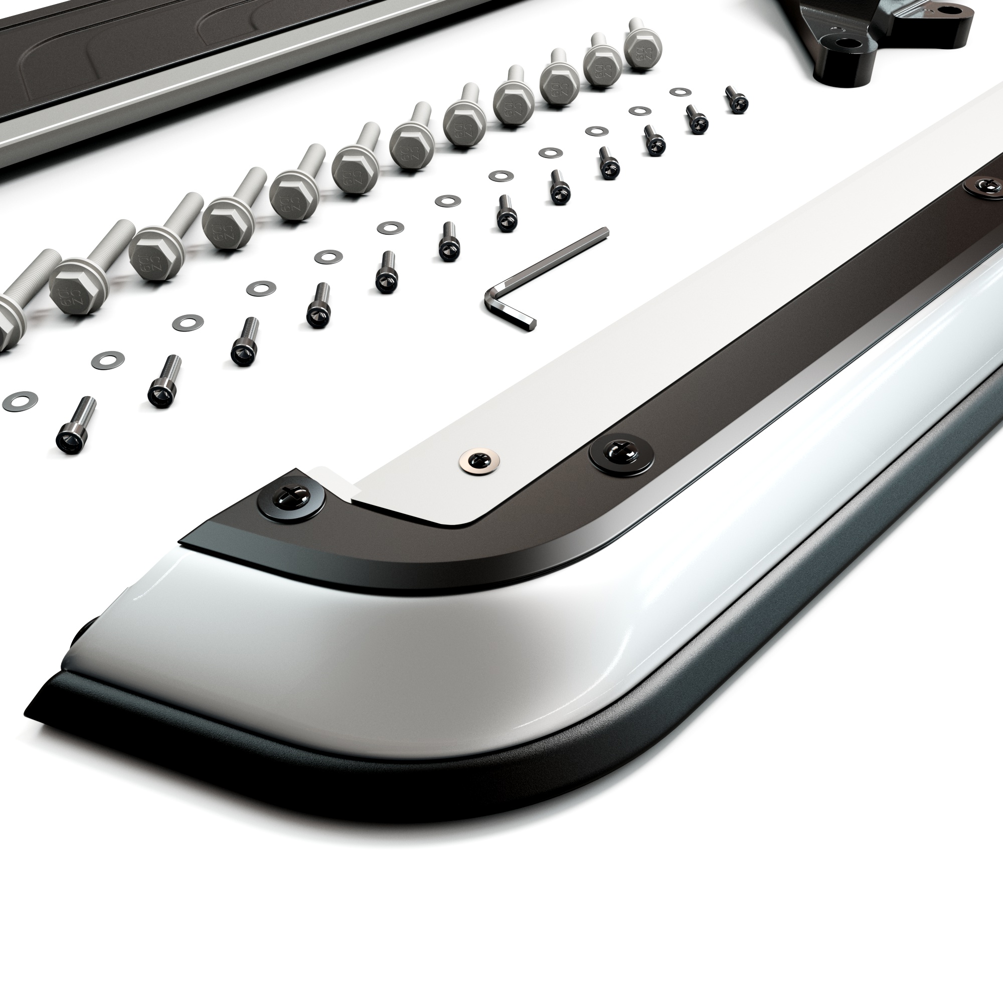 HAWKE Pattern Side Steps - Silver Range Rover & Sport L460/L461(2022 ...