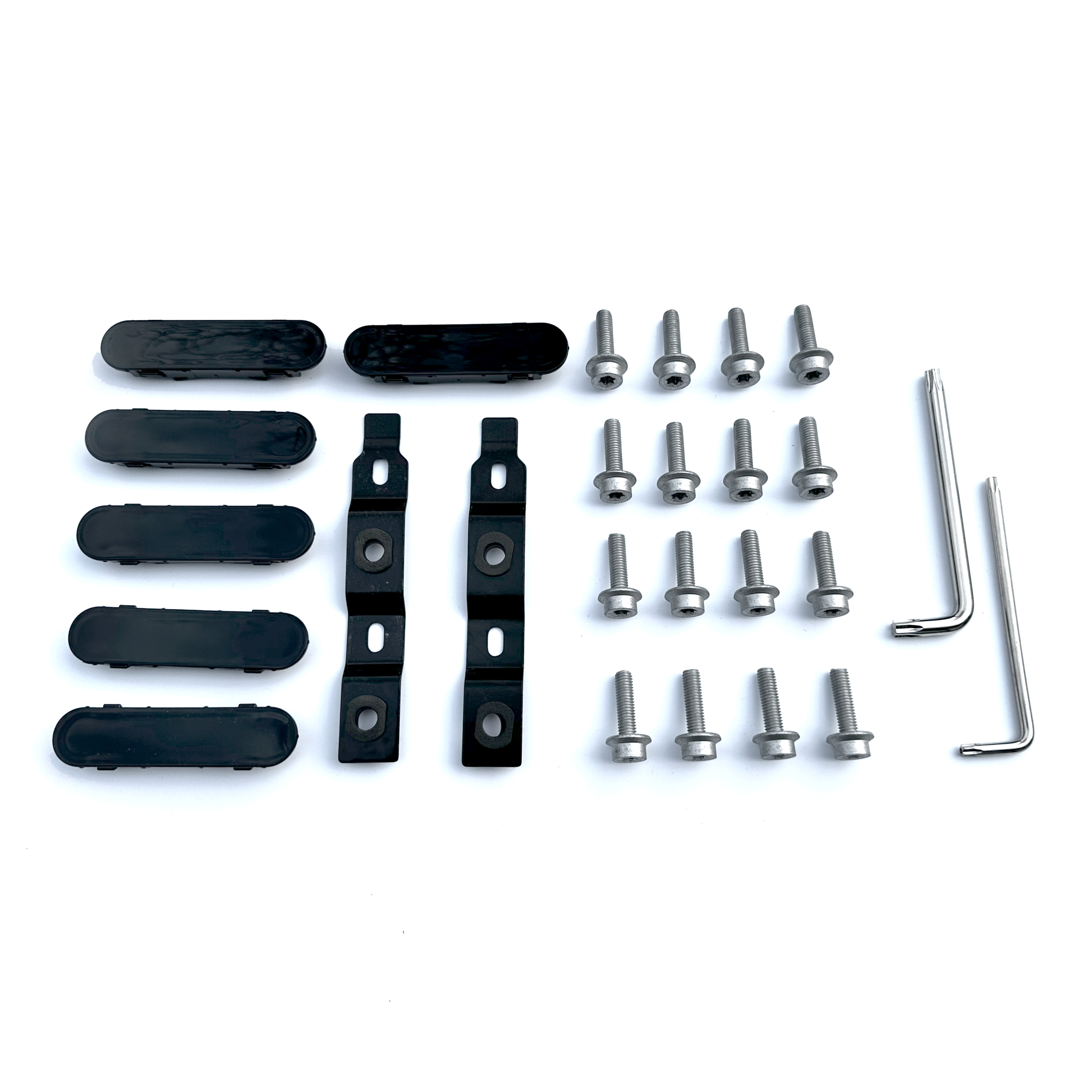 L663 Defender 110 Roof Rails in Gloss Black - shop.sixonetwo.co.uk