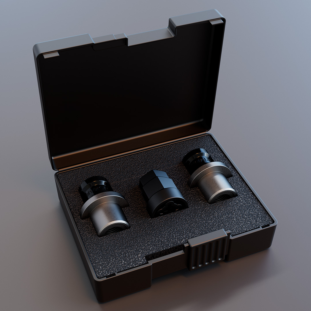 TPI Black Spare Wheel Security Nuts For Land Rover Defender 90 L663 ...